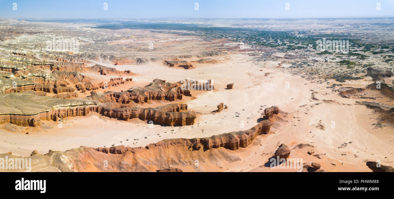 Aerial view of rock formations, Cunene Province, Curoca, Angola Stock ...