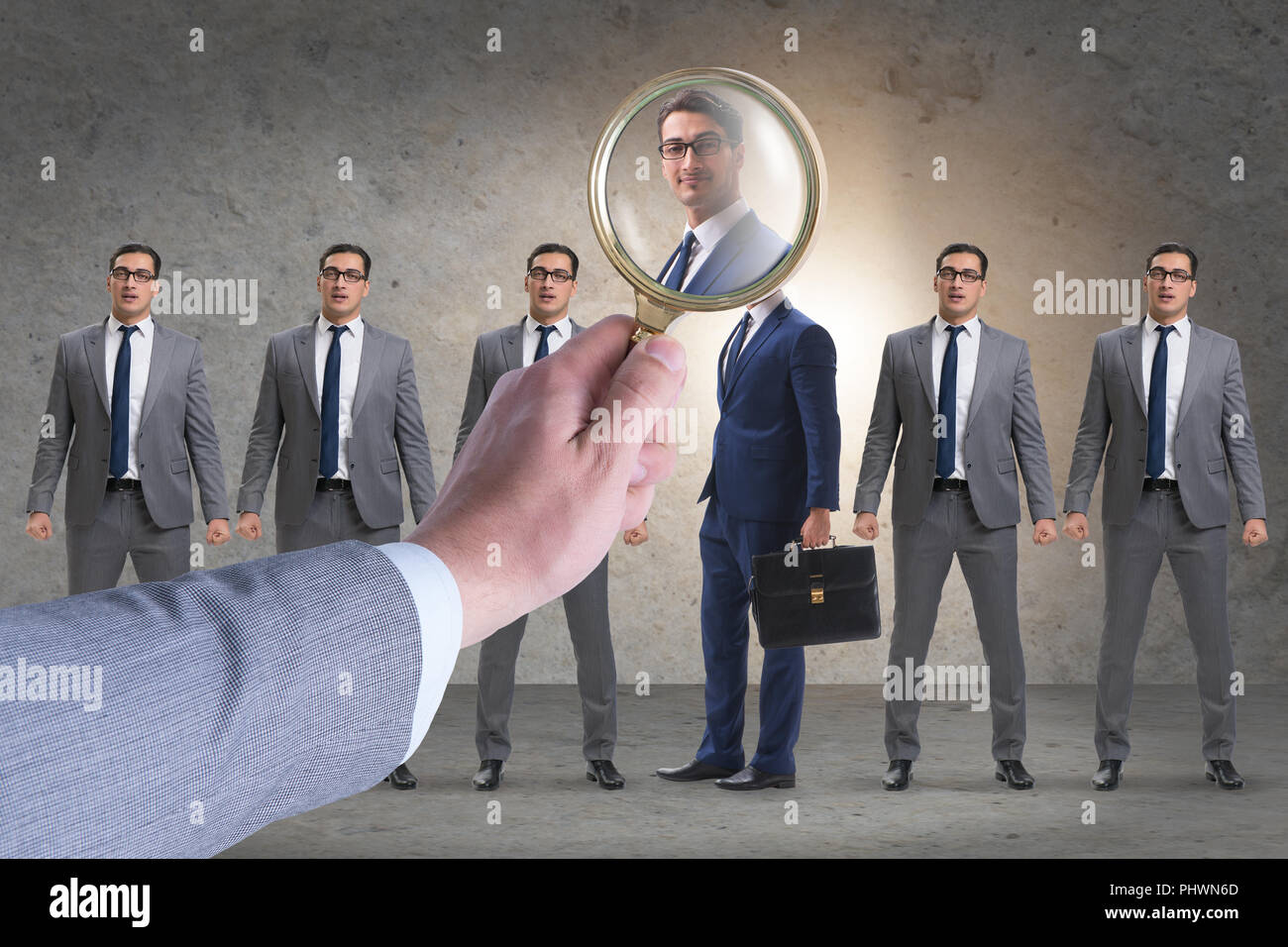 Recruitment and employment concept with selected employee Stock Photo ...