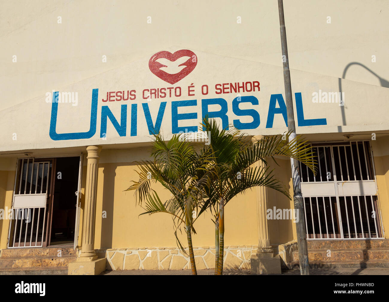Evangelist church, Benguela Province, Benguela, Angola Stock Photo - Alamy
