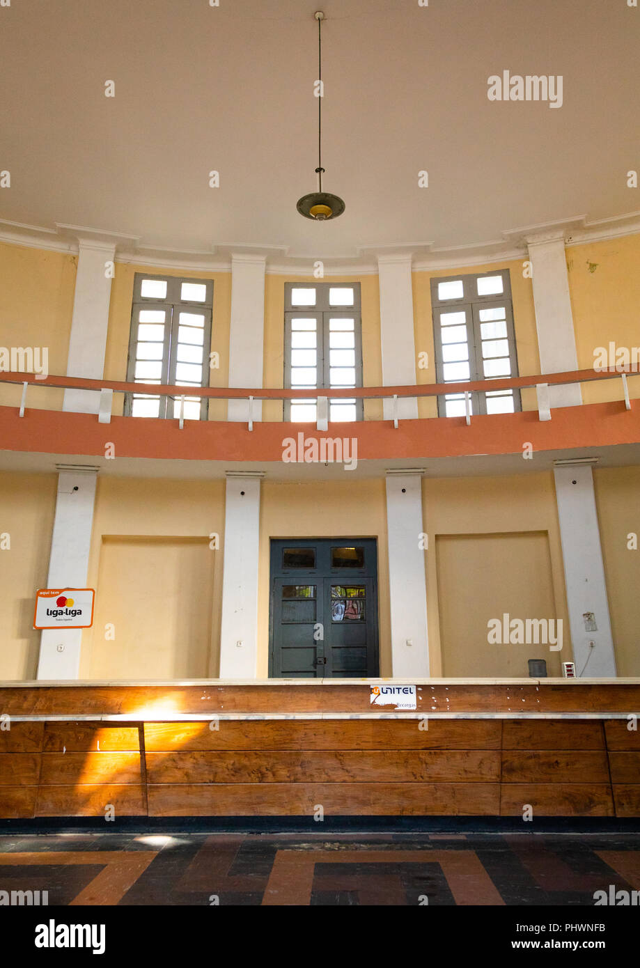 Inside the old portuguese colonial post office, Benguela Province ...