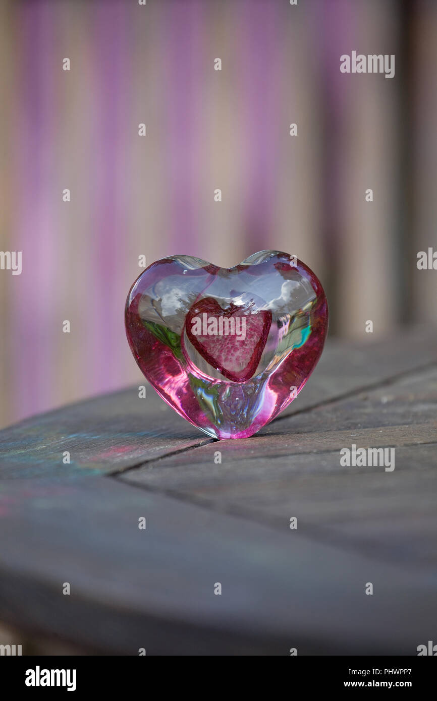 Clear heart glass hi-res stock photography and images - Alamy