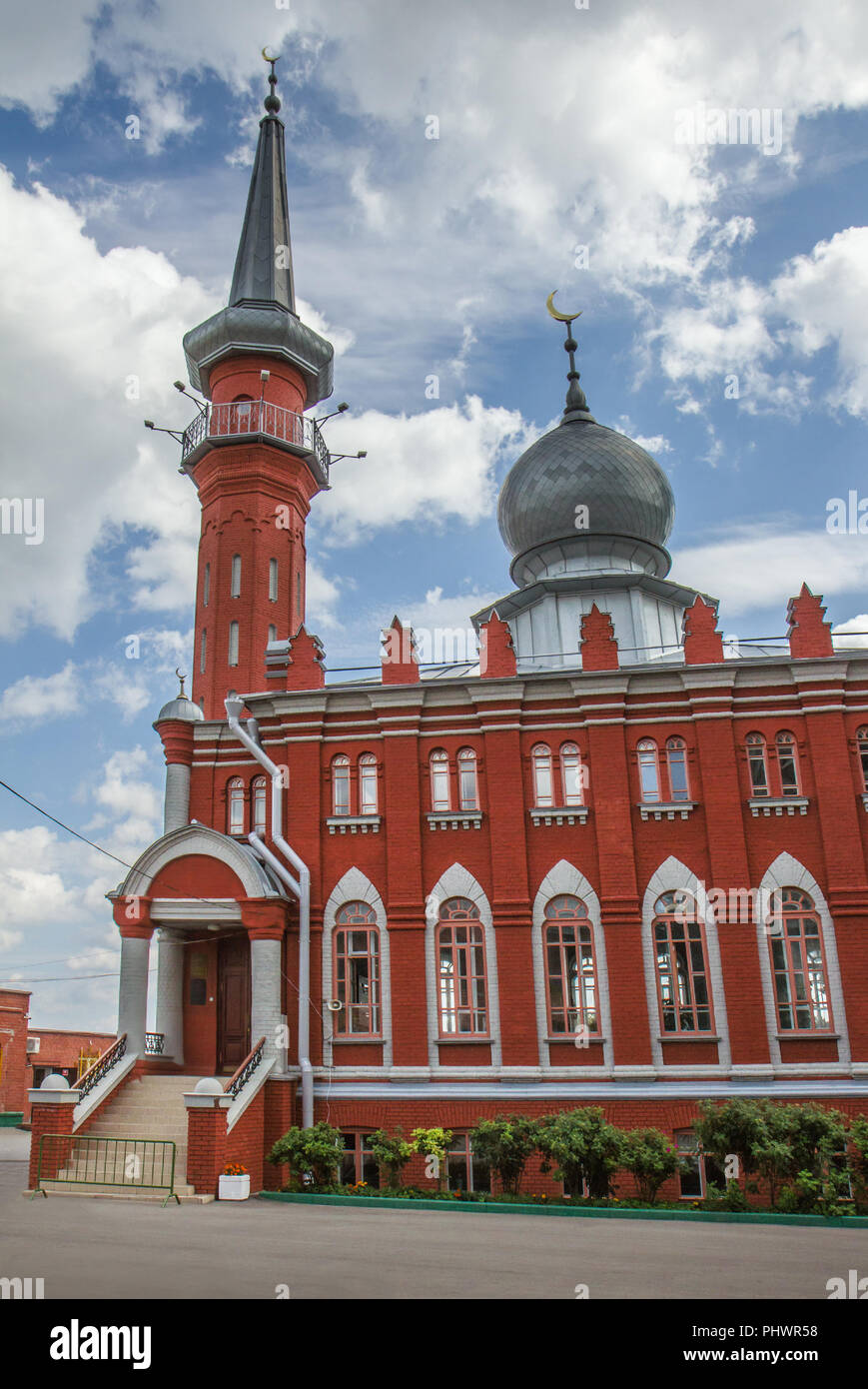 Beautiful and updated Cathedral mosque, Nizhny Novgorod, Russia Stock ...