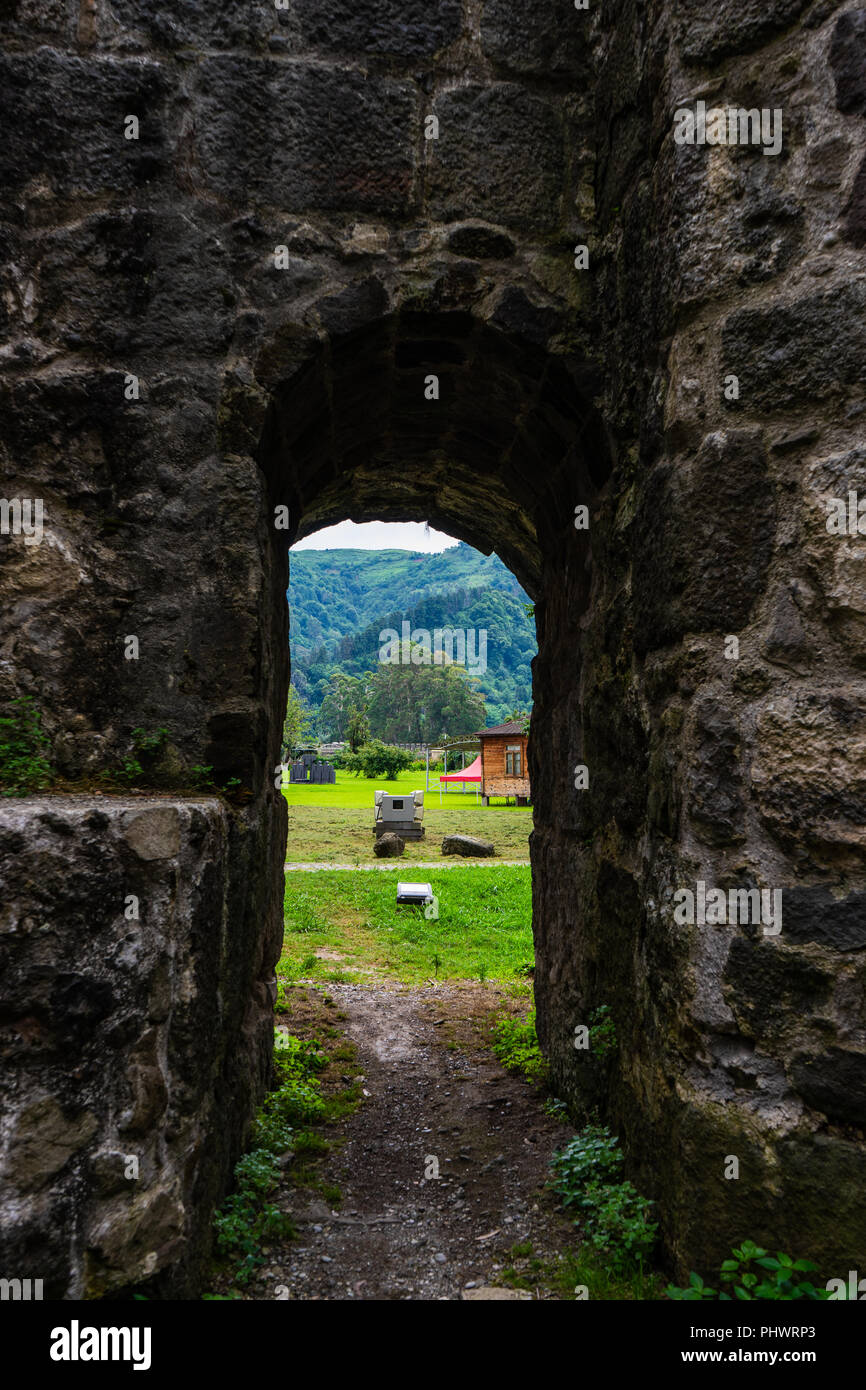Gonio, Georgia / July 9, 2018: Ancient roman fortress Gonio - Asparos ...