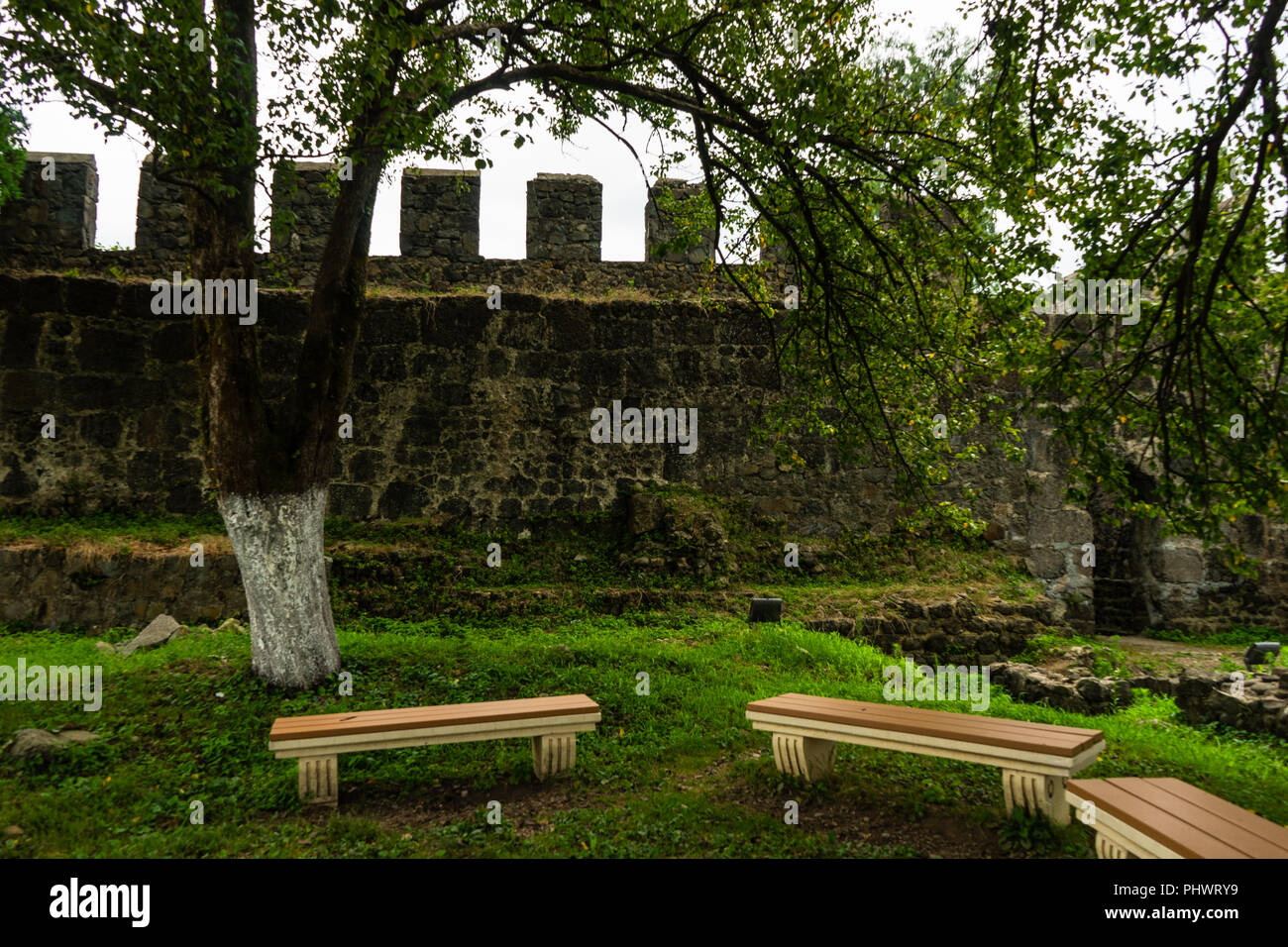 Gonio, Georgia / July 9, 2018: Ancient roman fortress Gonio - Asparos ...