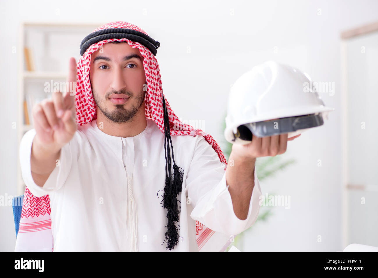 Arab engineer working on new project Stock Photo - Alamy