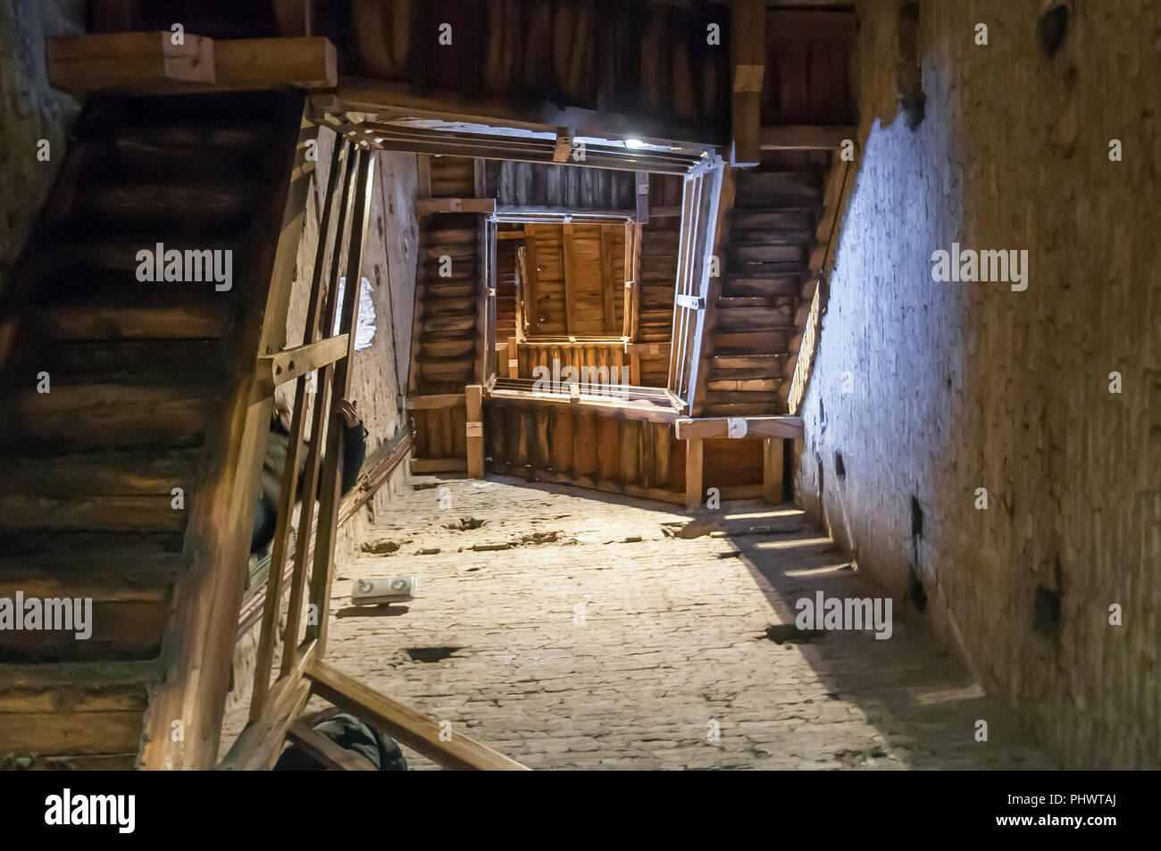 Asinelli tower stairs hi-res stock photography and images - Alamy