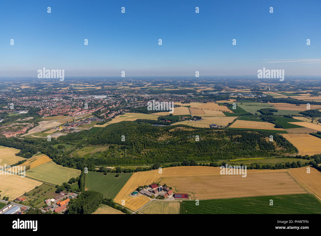 Aerial view, birds-eyes view, aerial photograph, aerial photograph ...