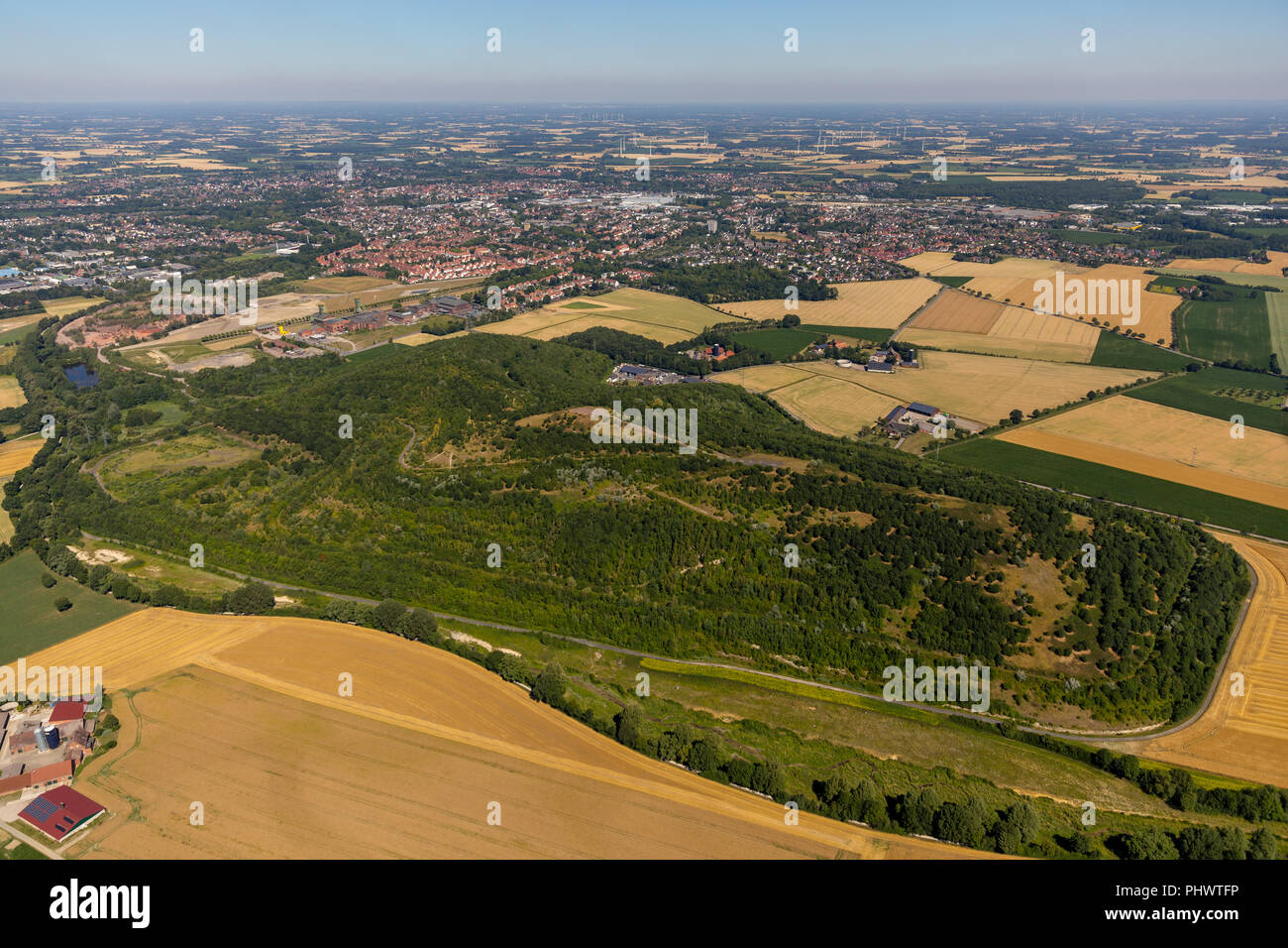 Aerial view, birds-eyes view, aerial photograph, aerial photograph ...