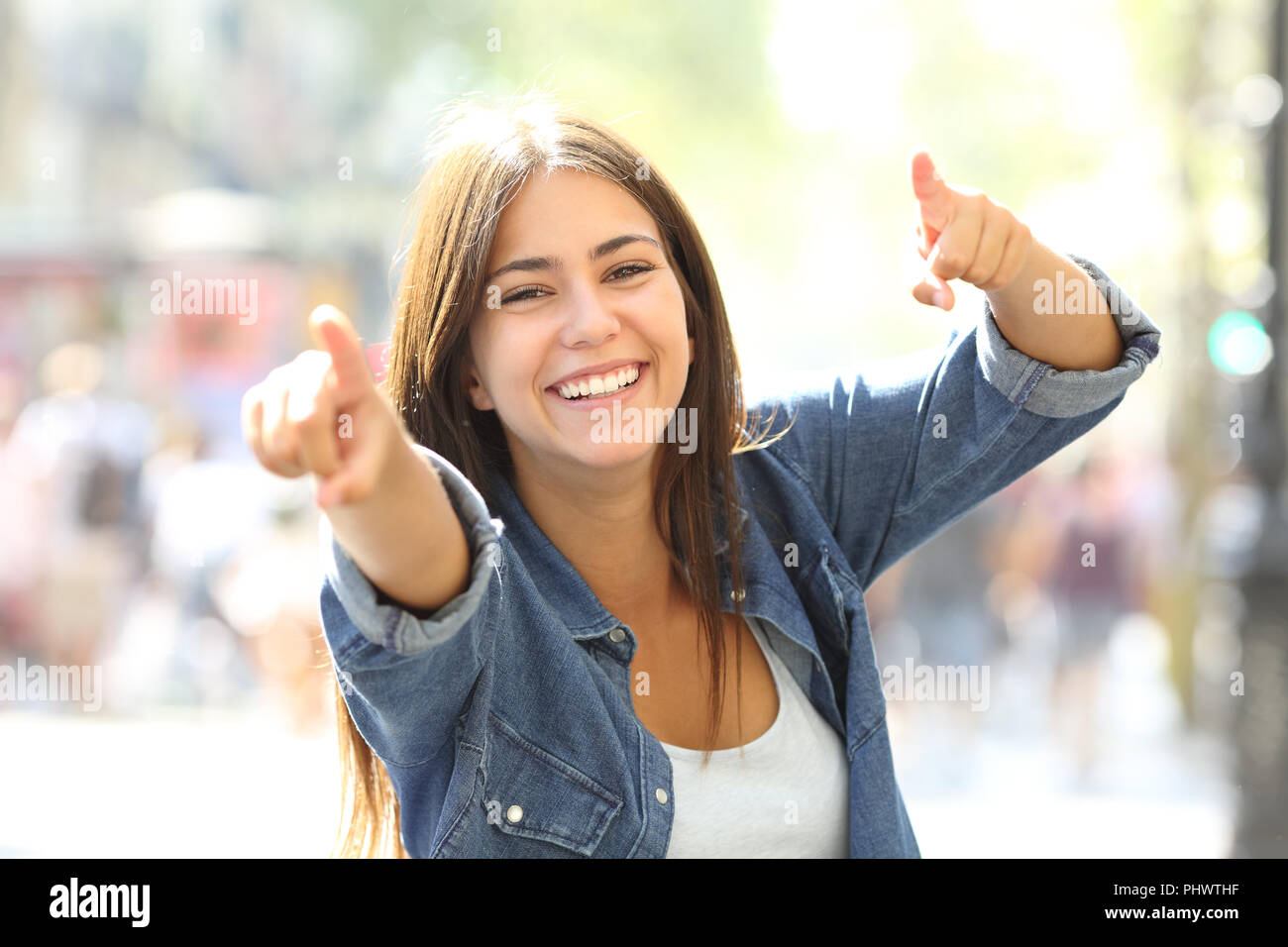 Two pointing hands hand gesture hi-res stock photography and images - Alamy