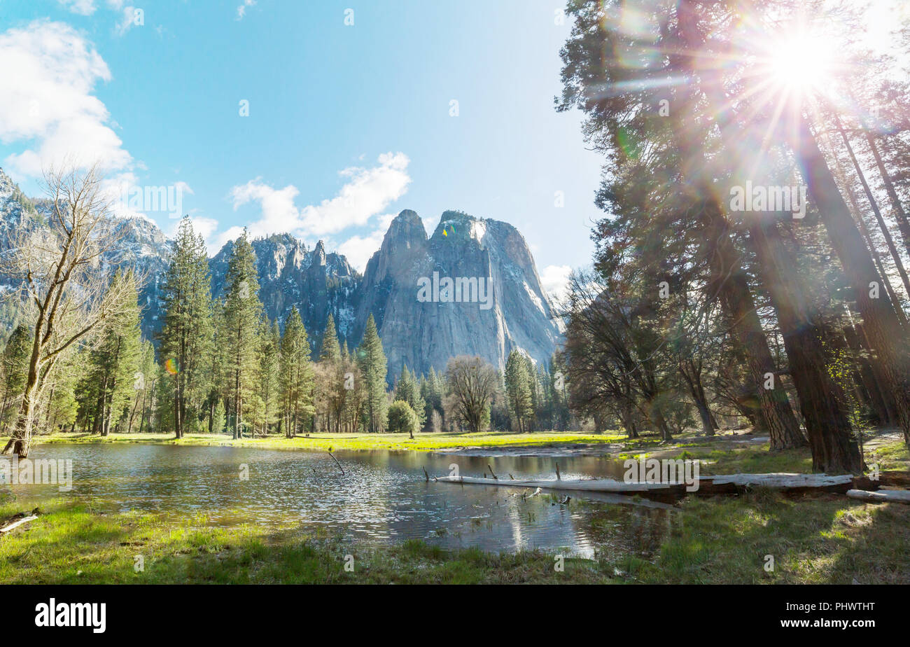 Early spring in Yosemite Stock Photo - Alamy