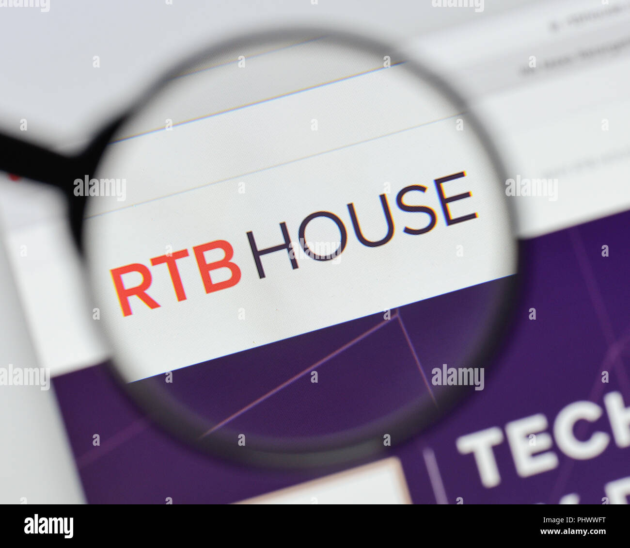 Milan, Italy - August 20, 2018: RTB House website homepage. RTB House ...