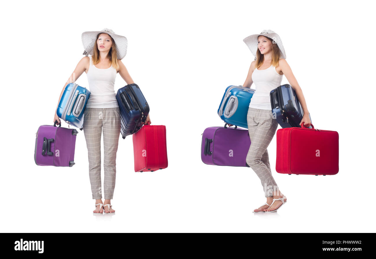 Woman planning to go on summer vacation Stock Photo - Alamy