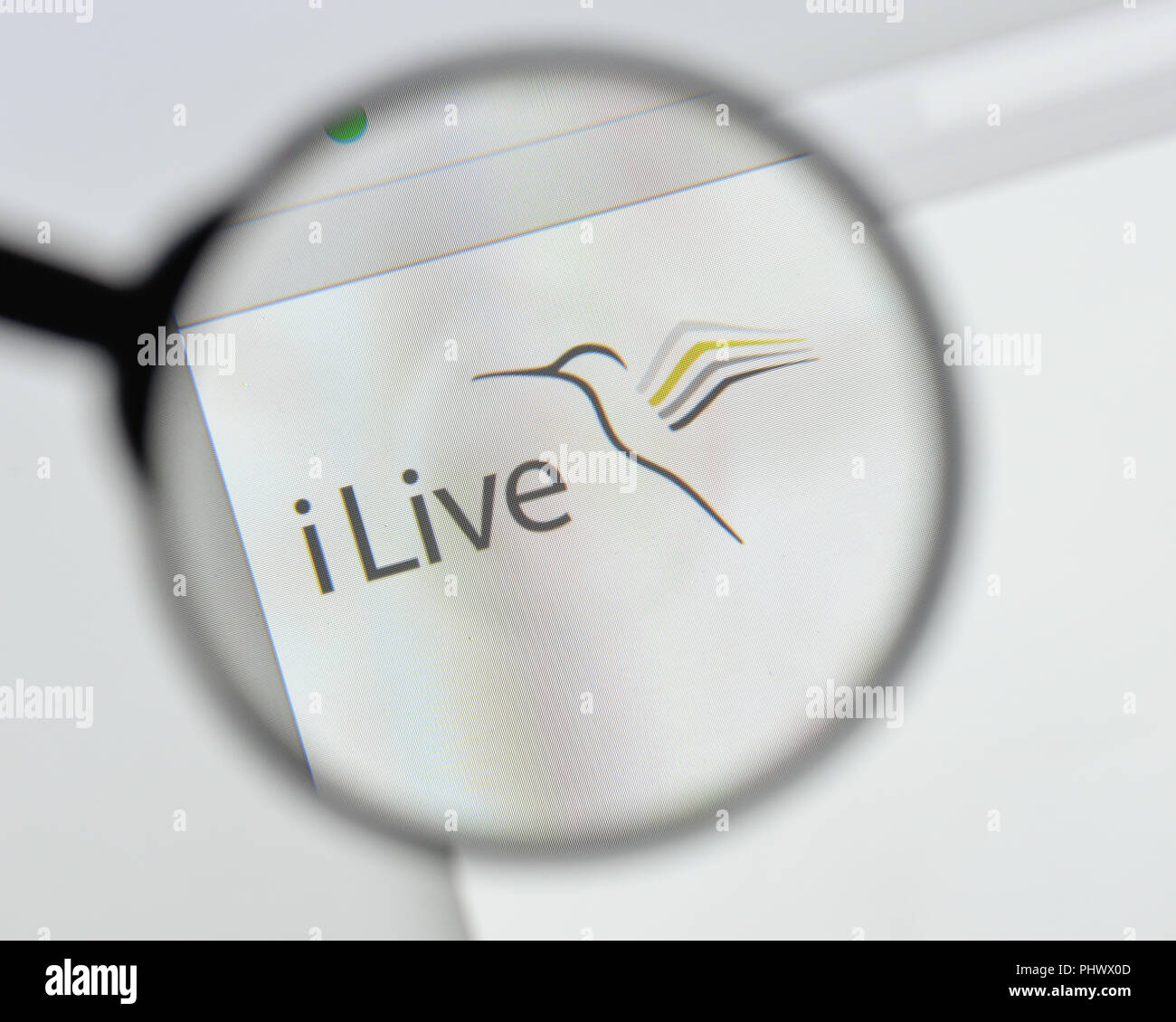 Milan, Italy - August 20, 2018: iLive Holding website homepage. iLive ...