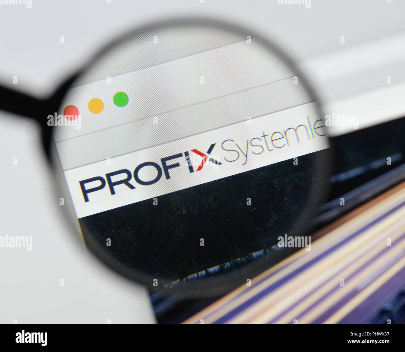 Milan, Italy - August 20, 2018: Profix Systemleasing website homepage ...