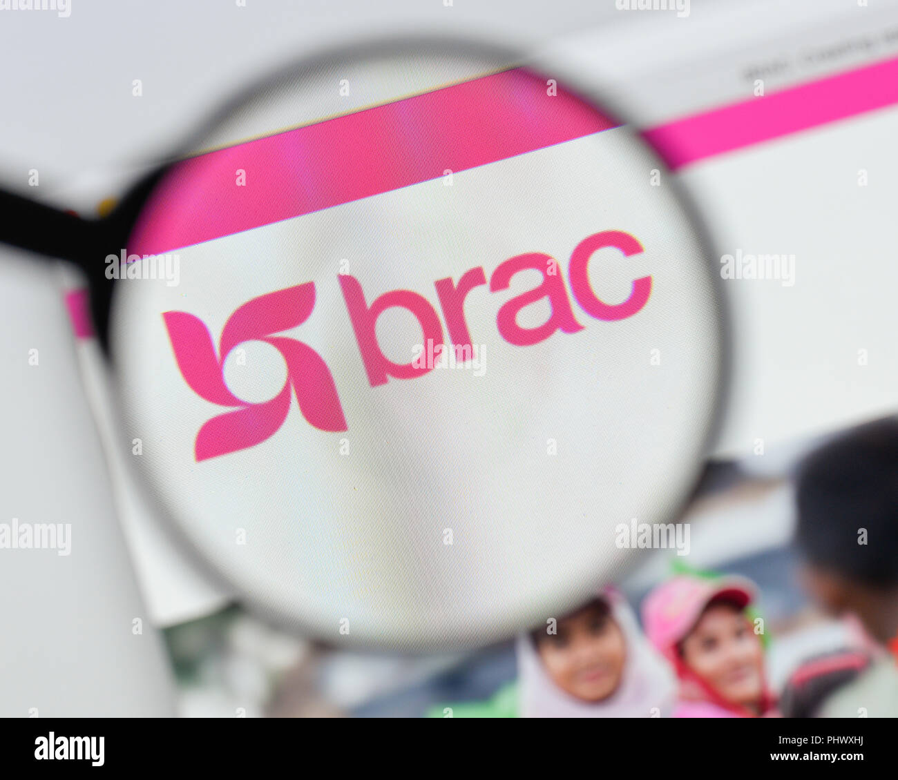 Milan, Italy - August 20, 2018: Bangladesh Rural Advancement Committee ...