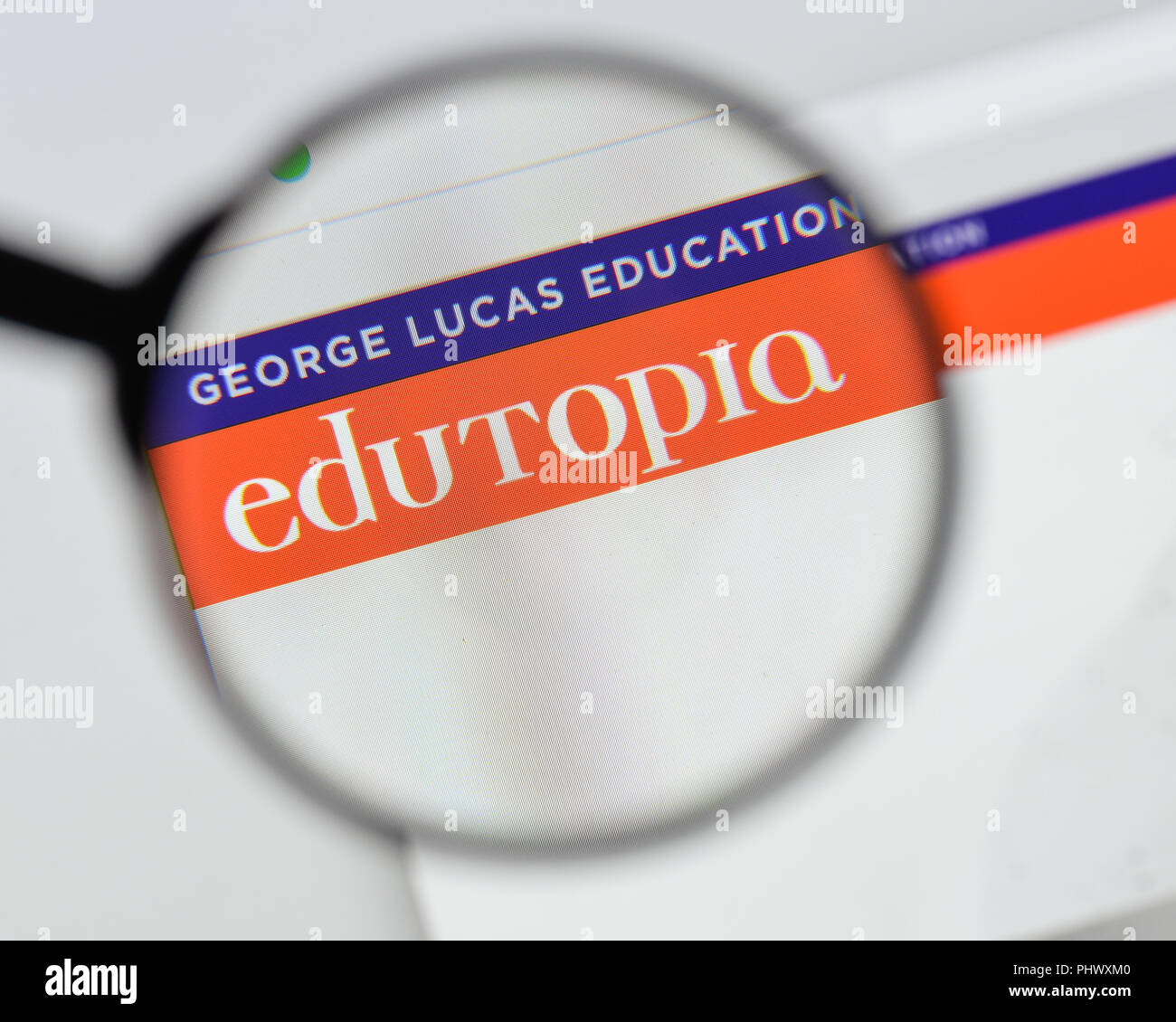 Milan, Italy - August 20, 2018: edutopia website homepage. edutopia ...