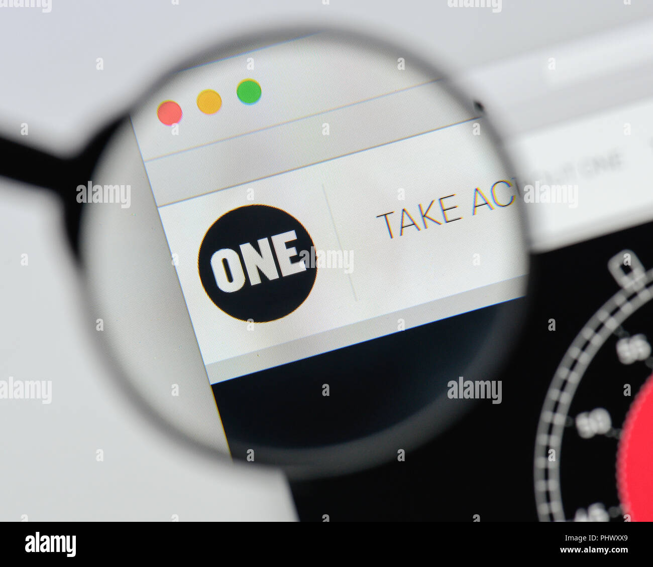 Milan, Italy - August 20, 2018: ONE Campaign website homepage. ONE ...