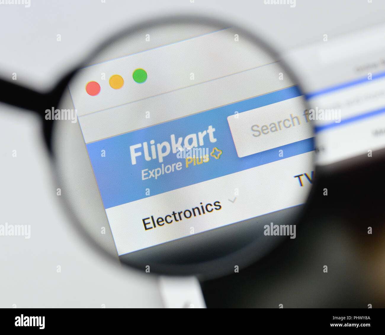 Milan, Italy - August 20, 2018: Flipkart website homepage. Flipkart ...