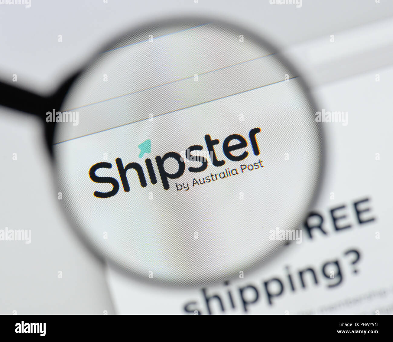 Milan, Italy - August 20, 2018: Shipster website homepage. Shipster ...