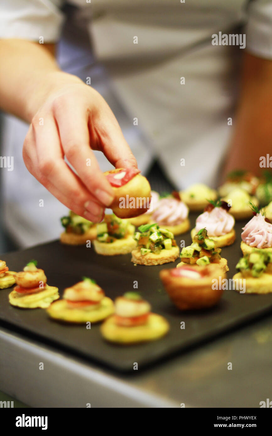 Canape platter hi-res stock photography and images - Alamy