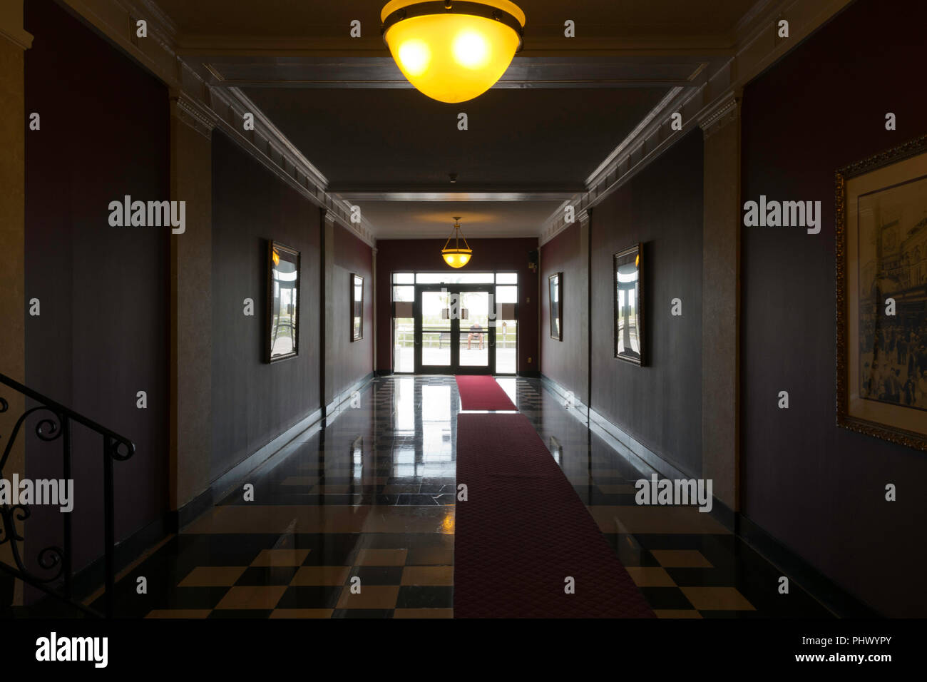 Interior of the entrance to The Ritz apartment building at the Atlantic ...