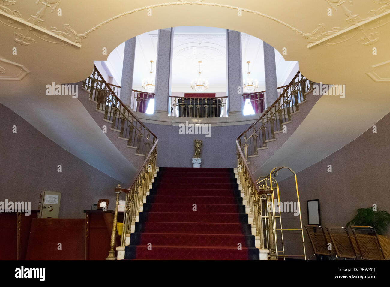 Interior of the entrance to The Ritz apartment building at the Atlantic ...
