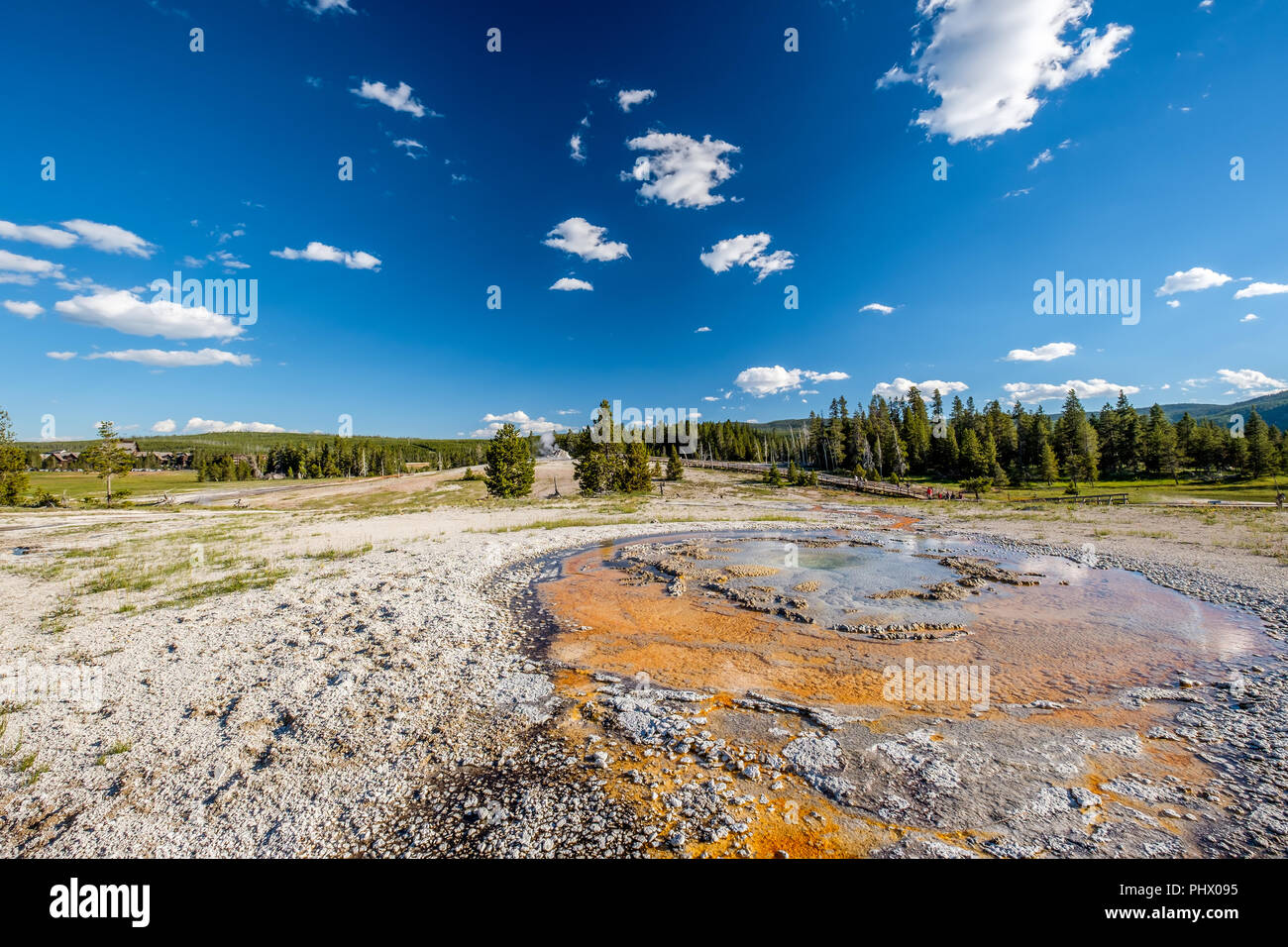 Hot thermal spring in Yellowstone Stock Photo - Alamy