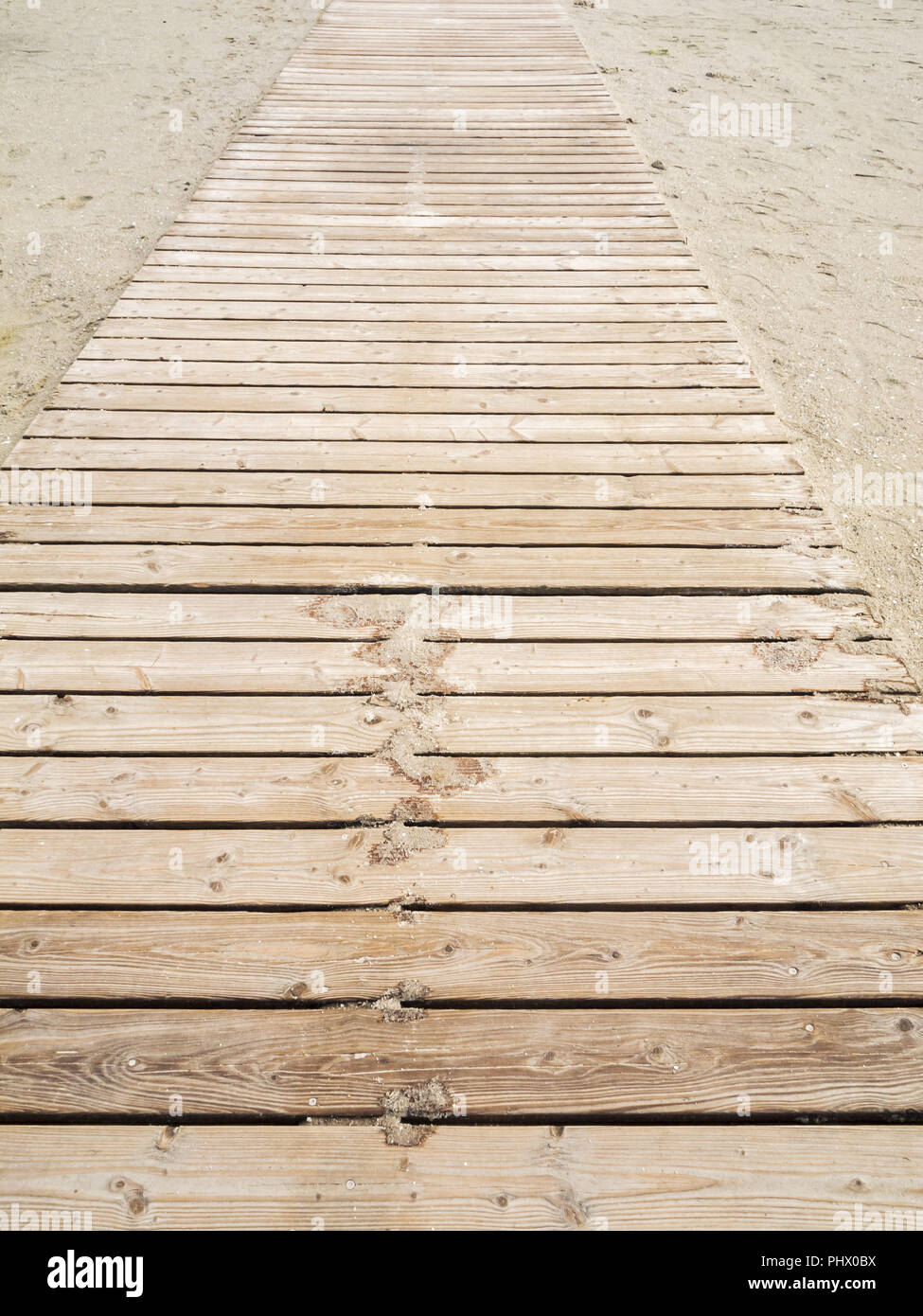 Wood path on the beach Stock Photo - Alamy