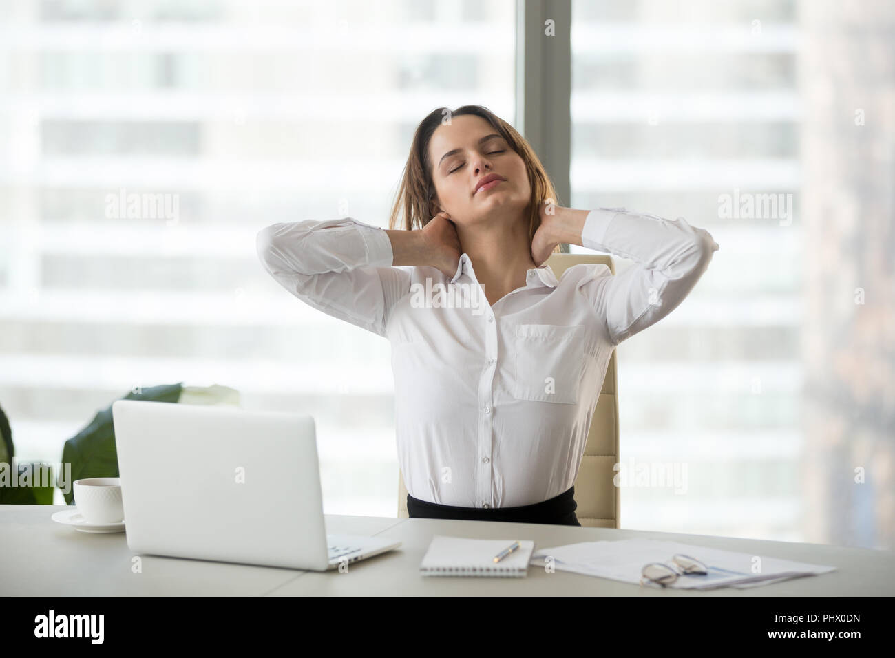 Taking work break hi-res stock photography and images - Alamy