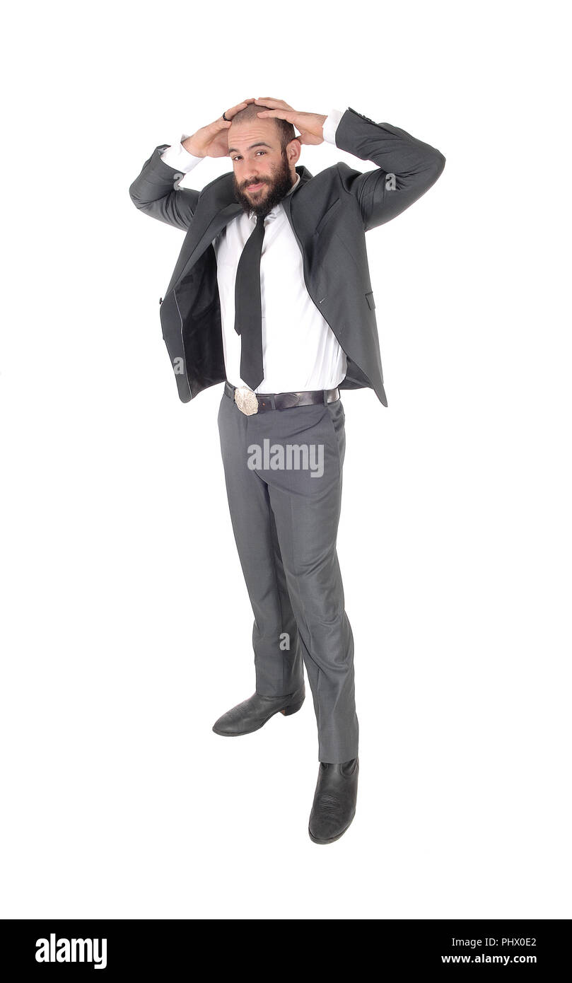 Handsome man thinking behind Cut Out Stock Images & Pictures - Alamy