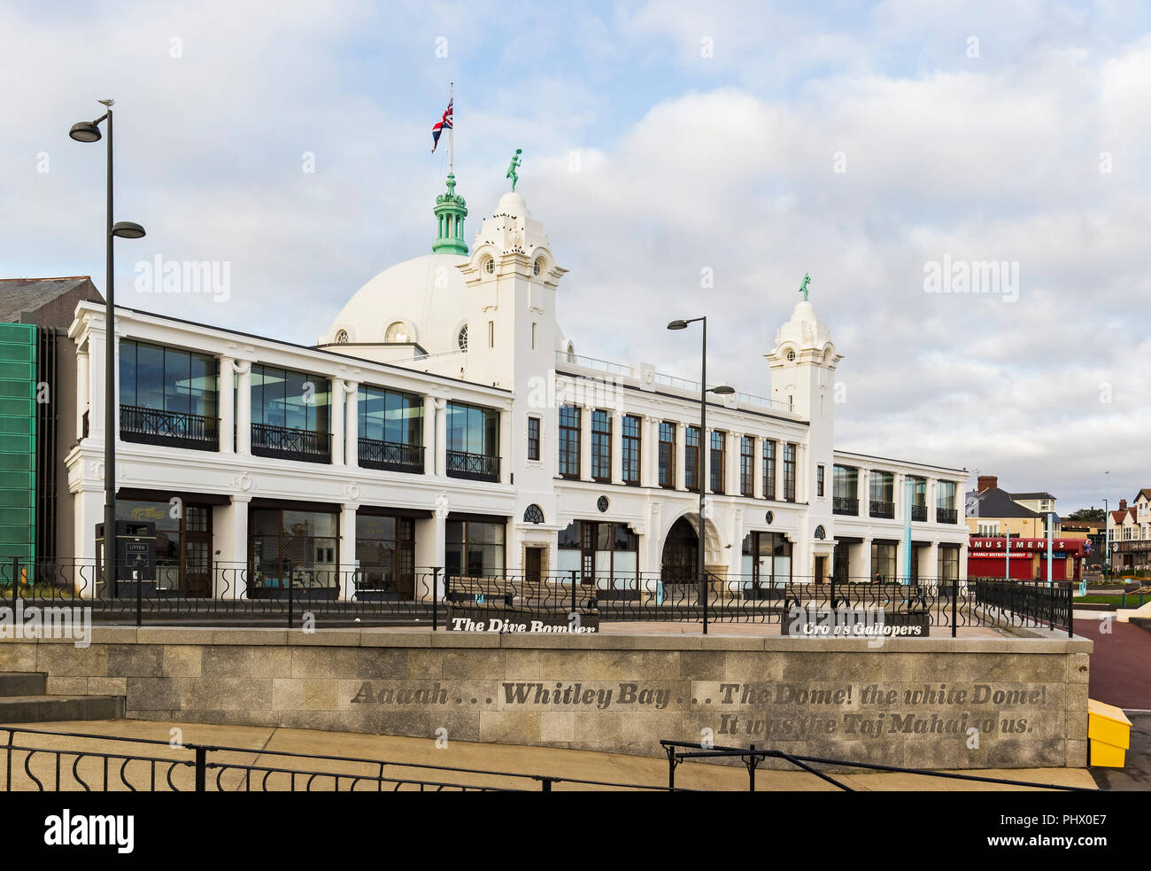 Spanish City at Whitley Bay, North Tyneside, UK after refurbishment ...