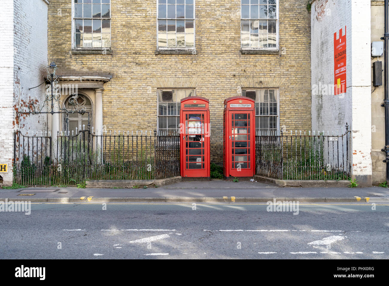 Decaying red telephone kiosks Stock Photo - Alamy