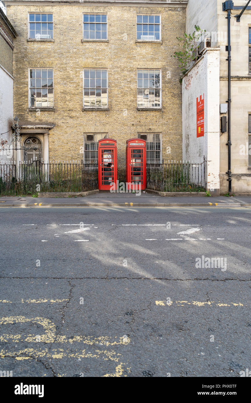 Decaying red telephone kiosks Stock Photo - Alamy