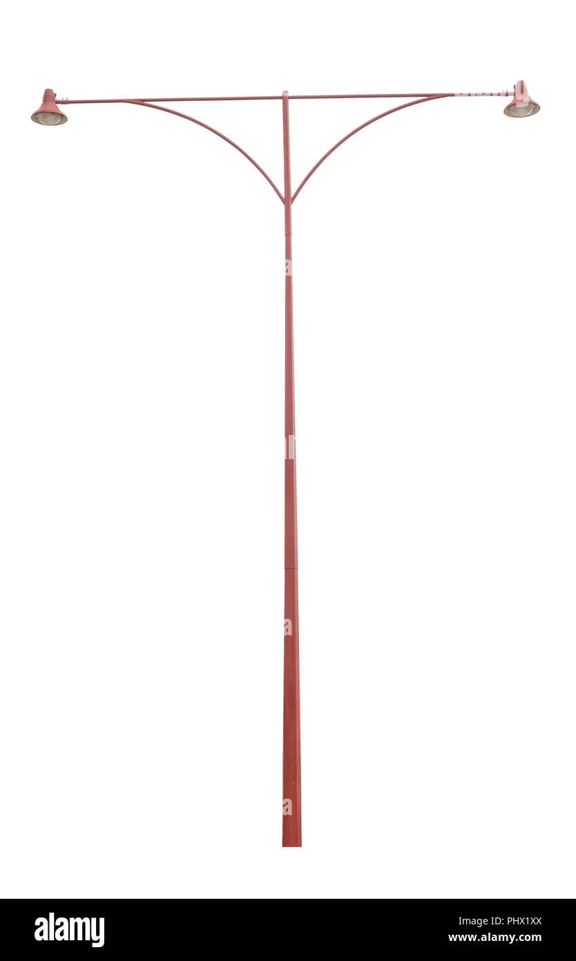 red street lamppost Stock Photo - Alamy