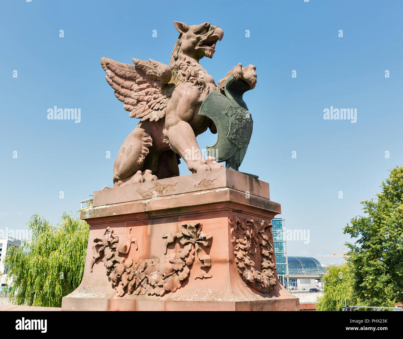 Moltke Bridge statue in Berlin, Germany Stock Photo - Alamy