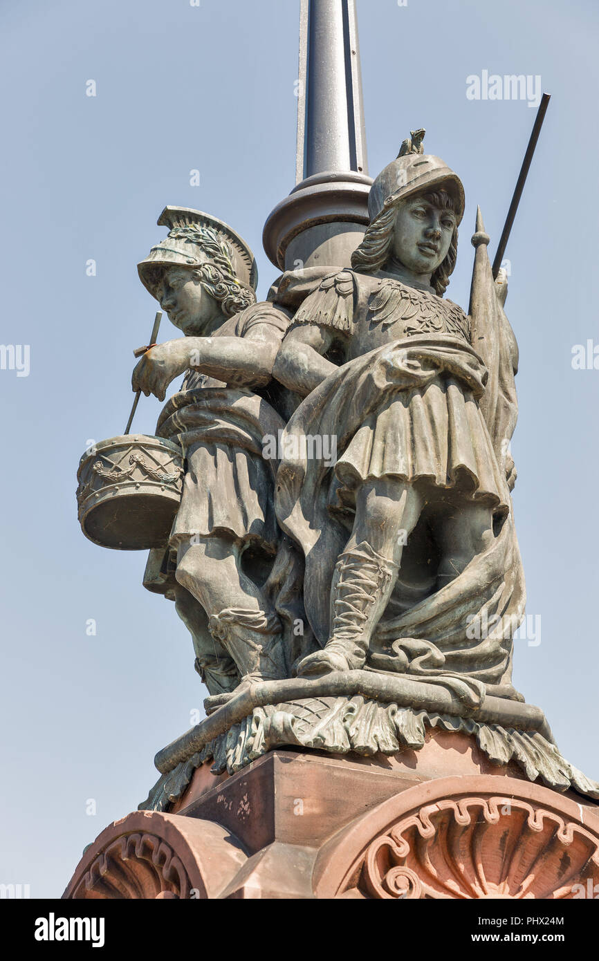 Moltke Bridge statue in Berlin, Germany Stock Photo - Alamy
