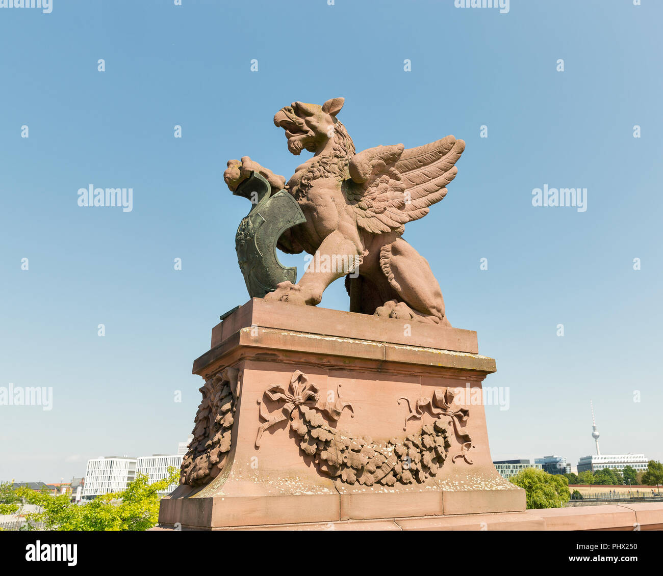 Moltke Bridge statue in Berlin, Germany Stock Photo - Alamy