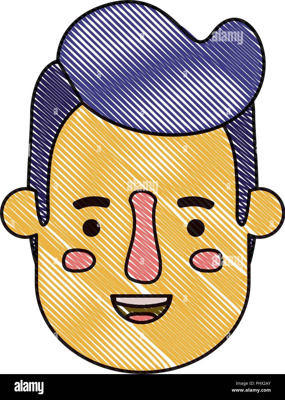 young man head avatar character Stock Vector Image & Art - Alamy