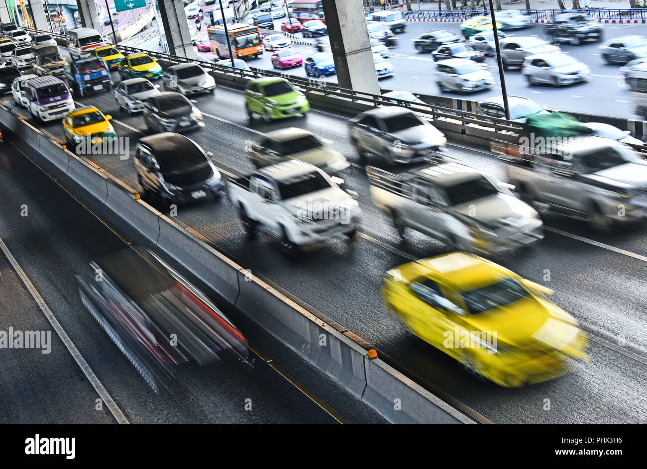 Controlled-access highway in Bangkok during rush hour Stock Photo - Alamy
