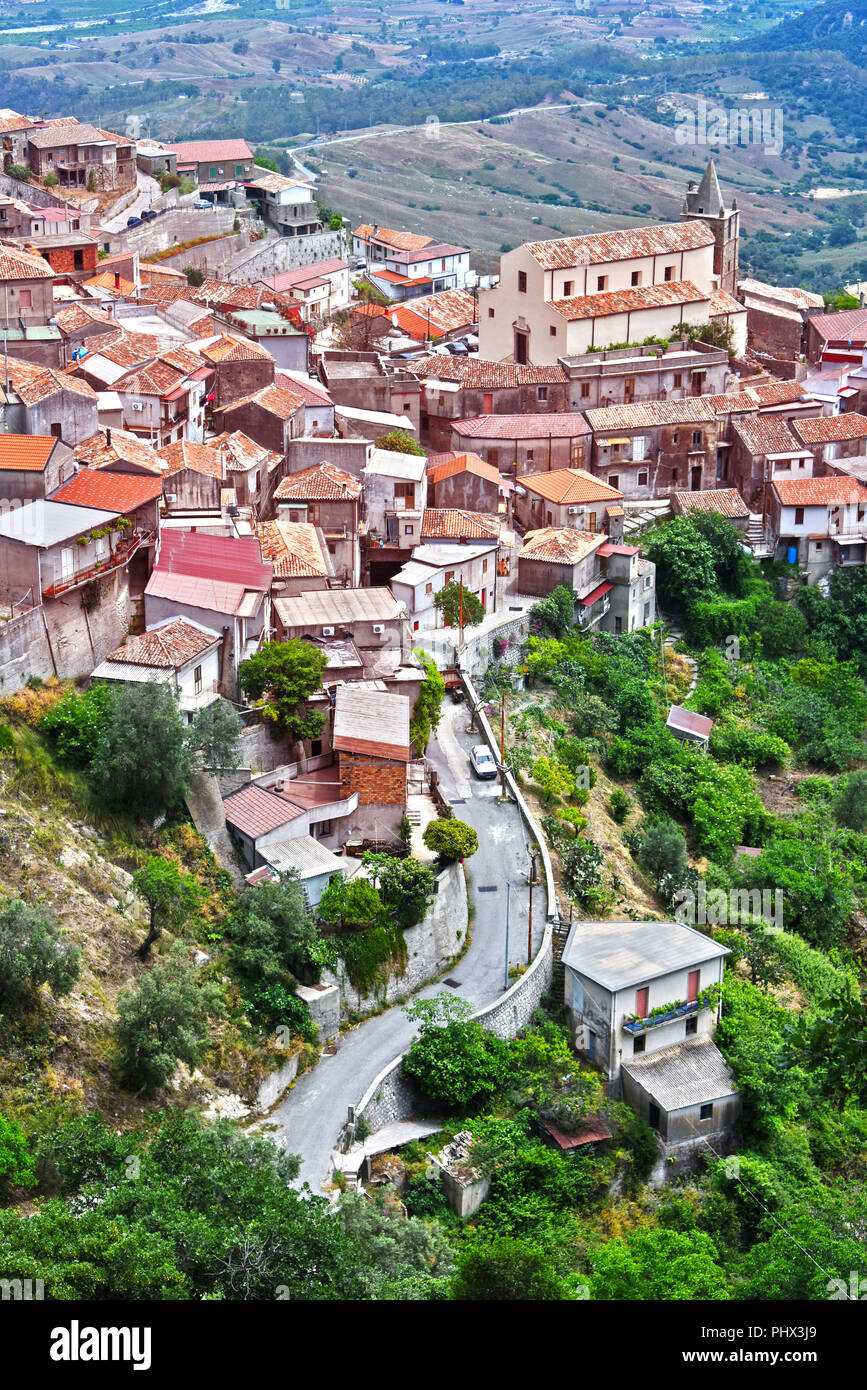 The village of Staiti in the Province of Reggio Calabria Stock Photo ...