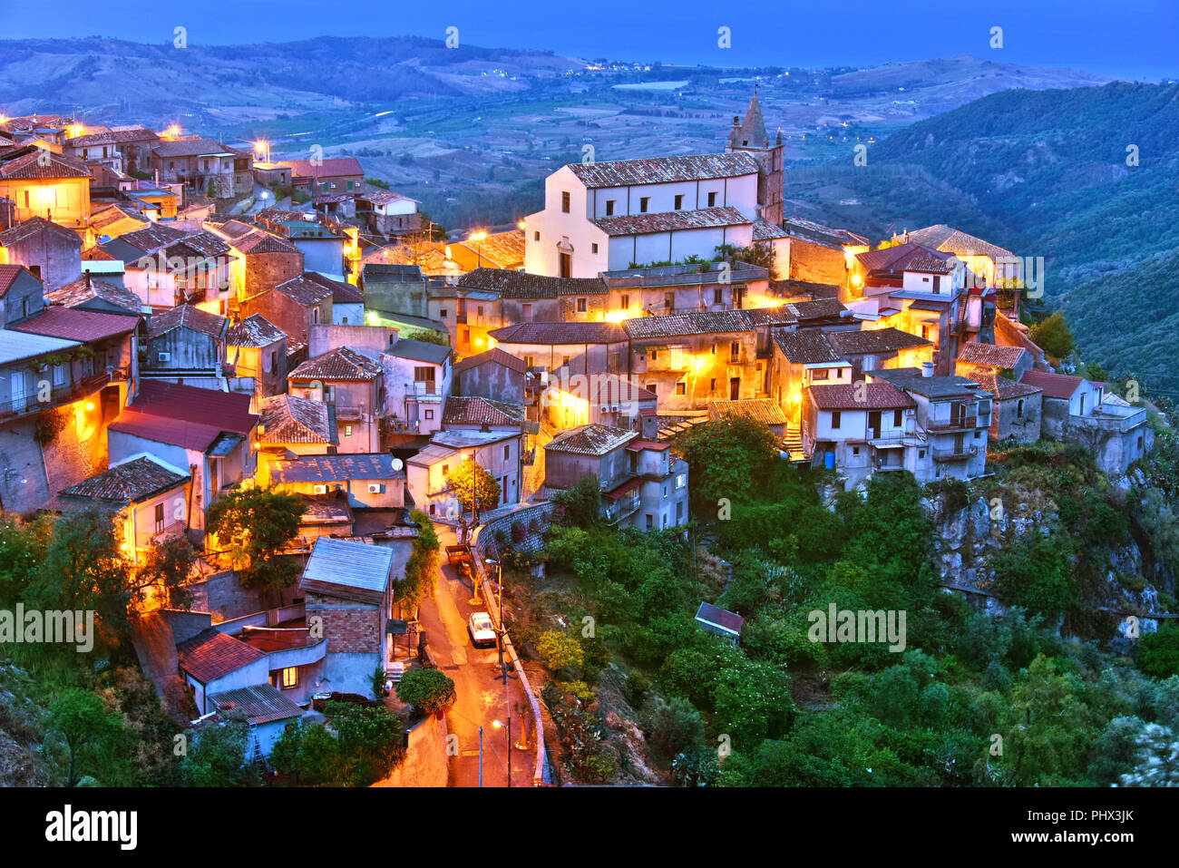 The village of Staiti in the Province of Reggio Calabria Stock Photo ...