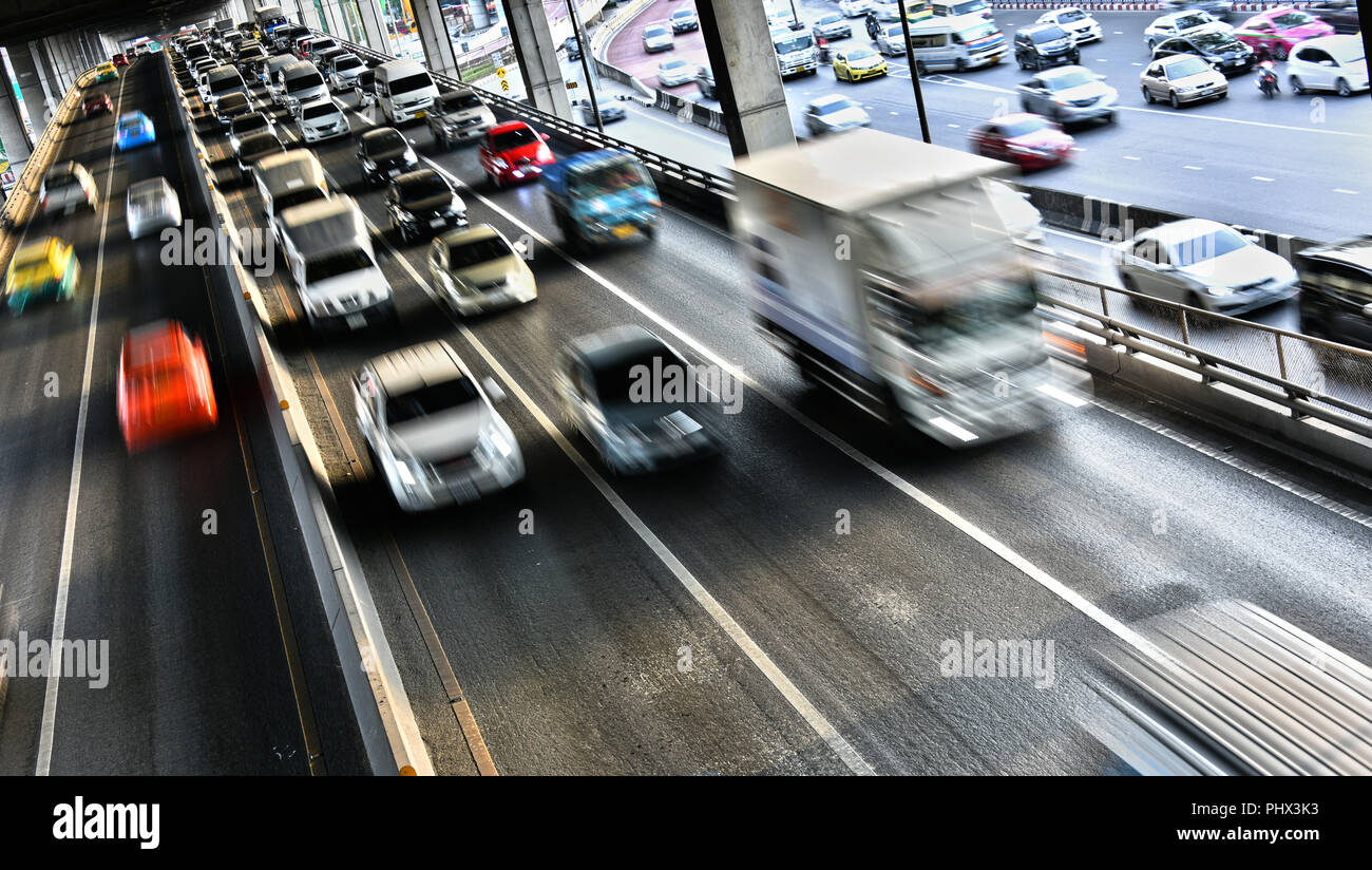 Controlled-access highway in Bangkok during rush hour Stock Photo - Alamy