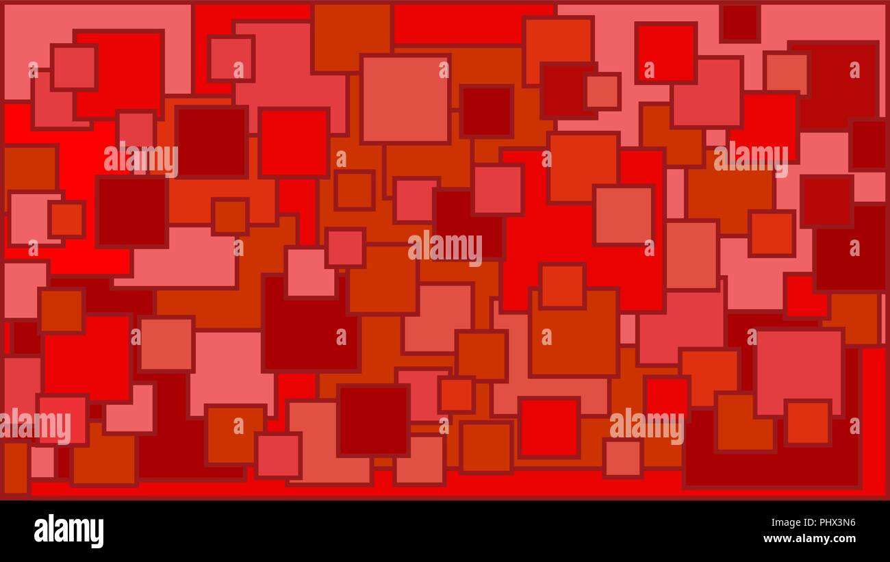 Squares in various shades of red background - Illustration ...