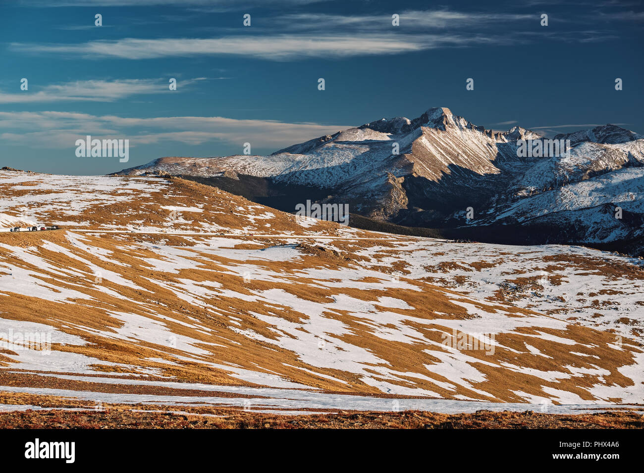 High alpine tundra landscape with mountains Stock Photo - Alamy