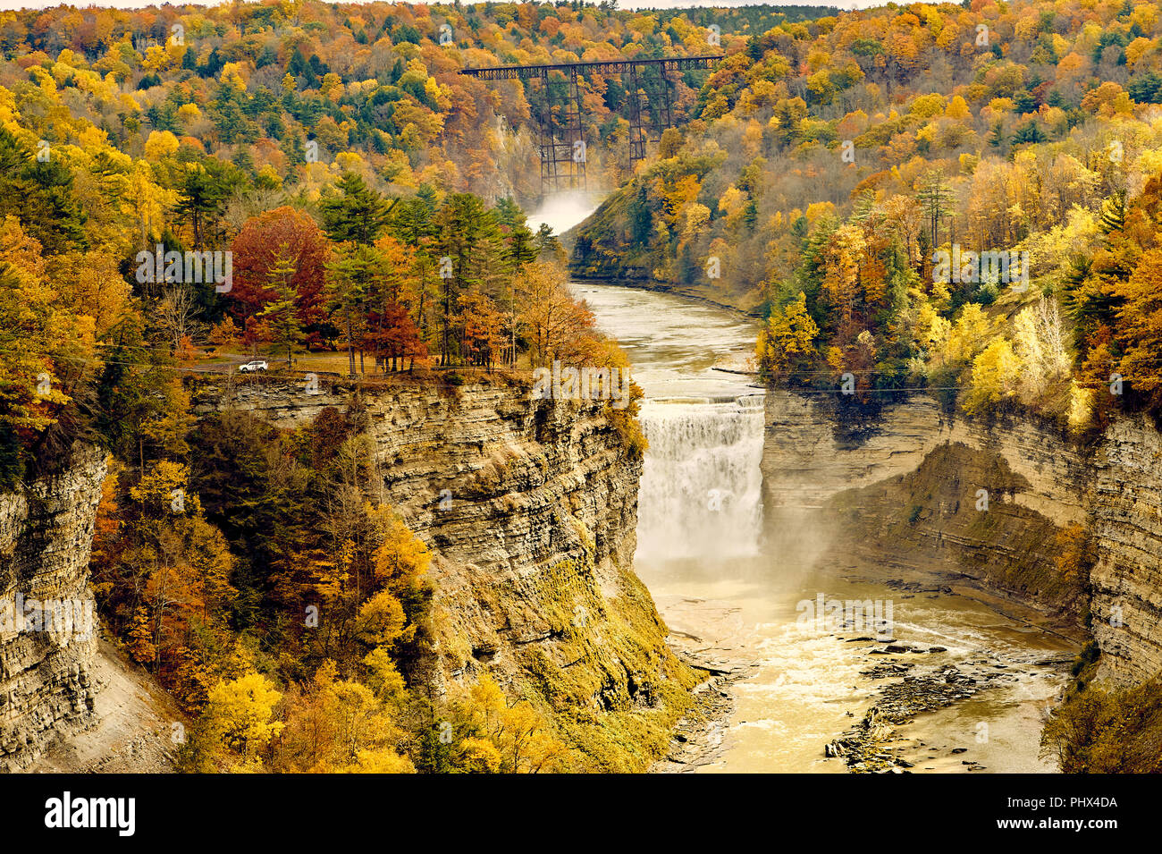 Genesee river waterfalls hi-res stock photography and images - Alamy