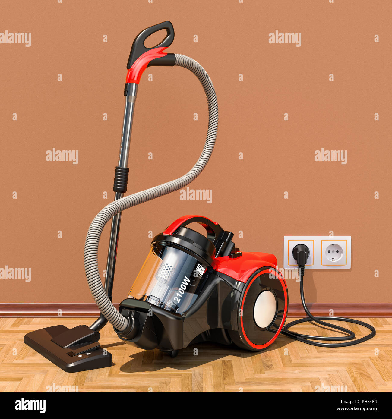 Modern vacuum in interior, 3D rendering Stock Photo - Alamy