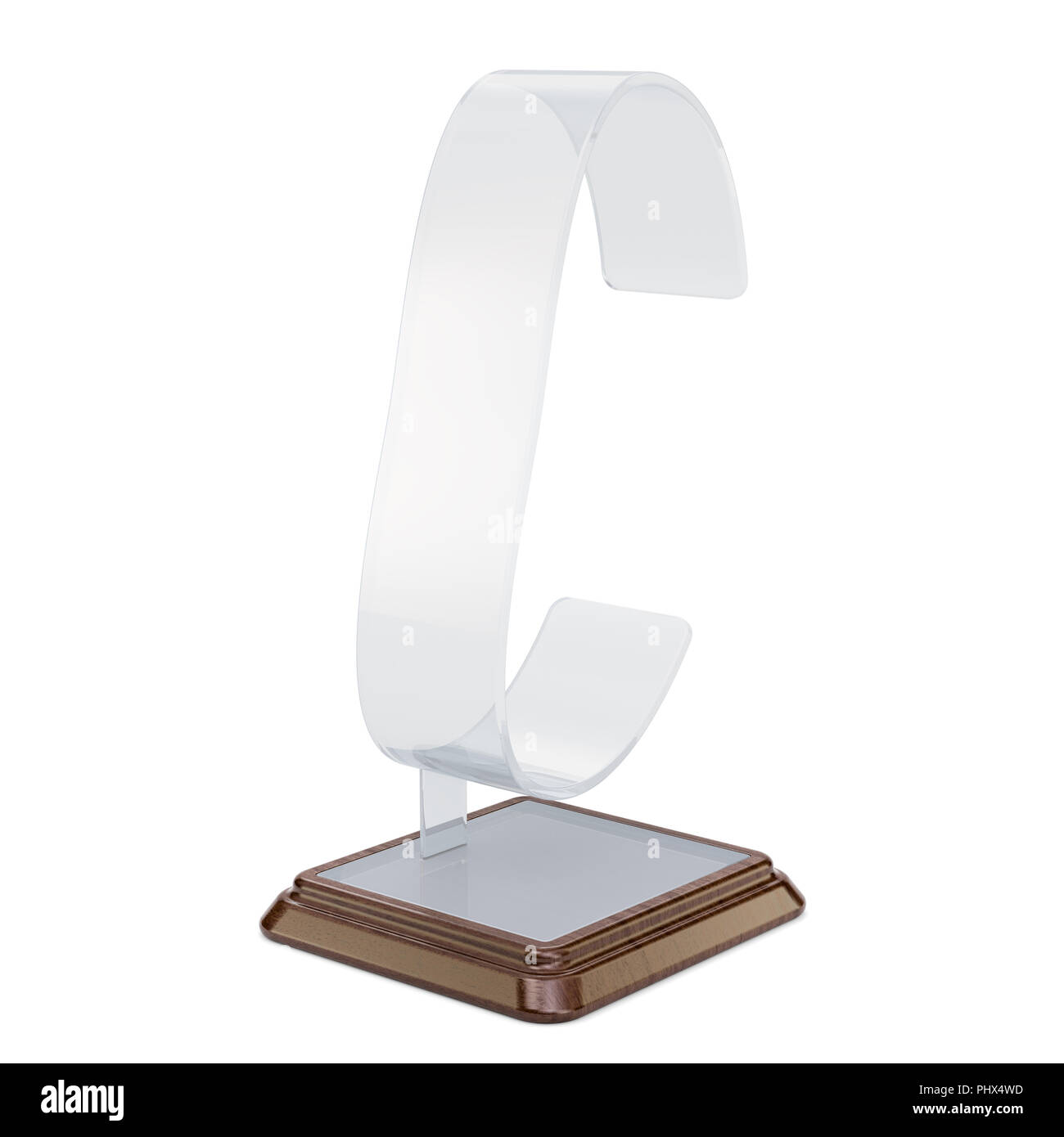 Wrist Watch Display Stand Holder. 3D rendering isolated on white ...