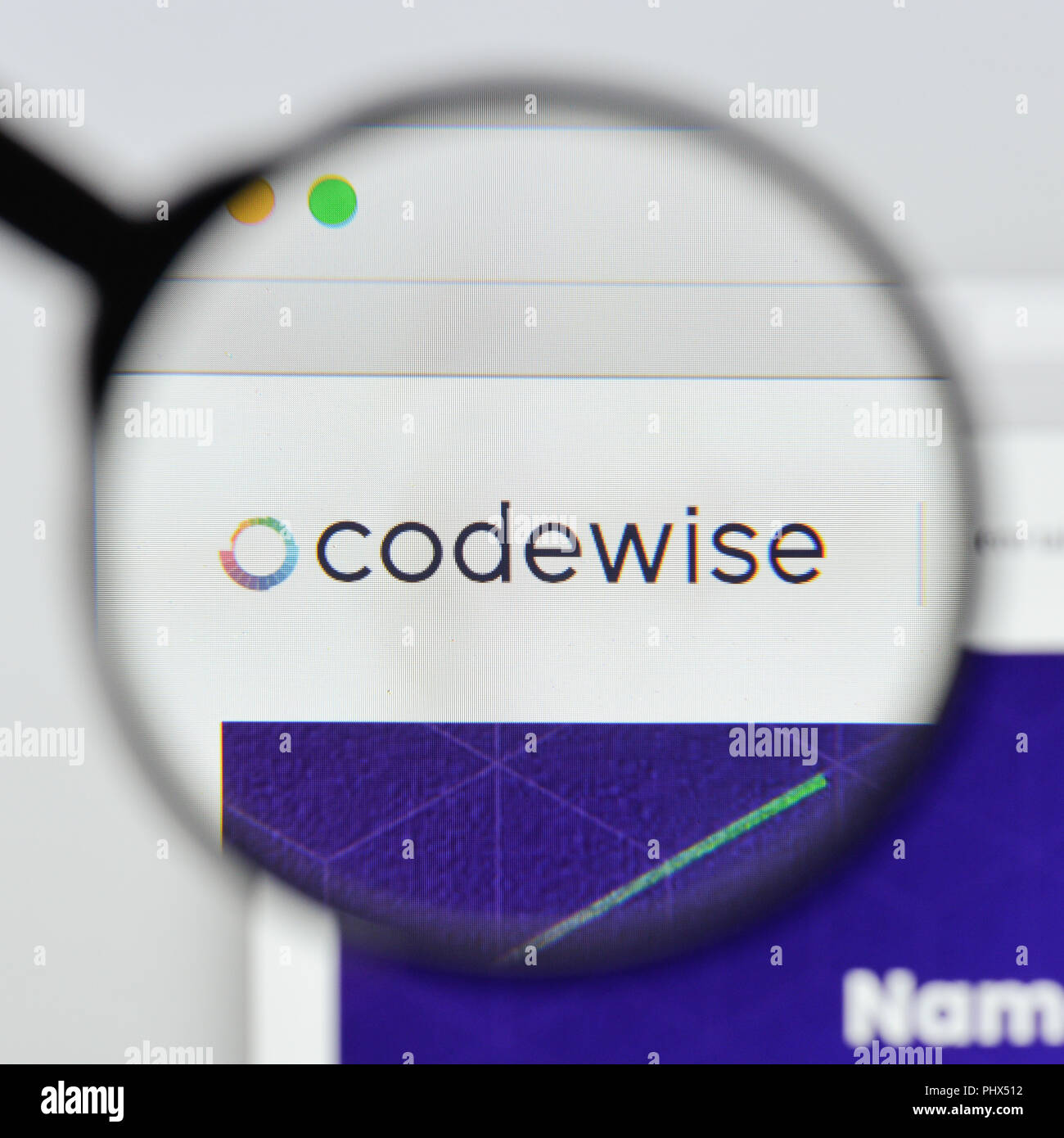 Milan, Italy - August 20, 2018: Codewise website homepage. Codewise ...