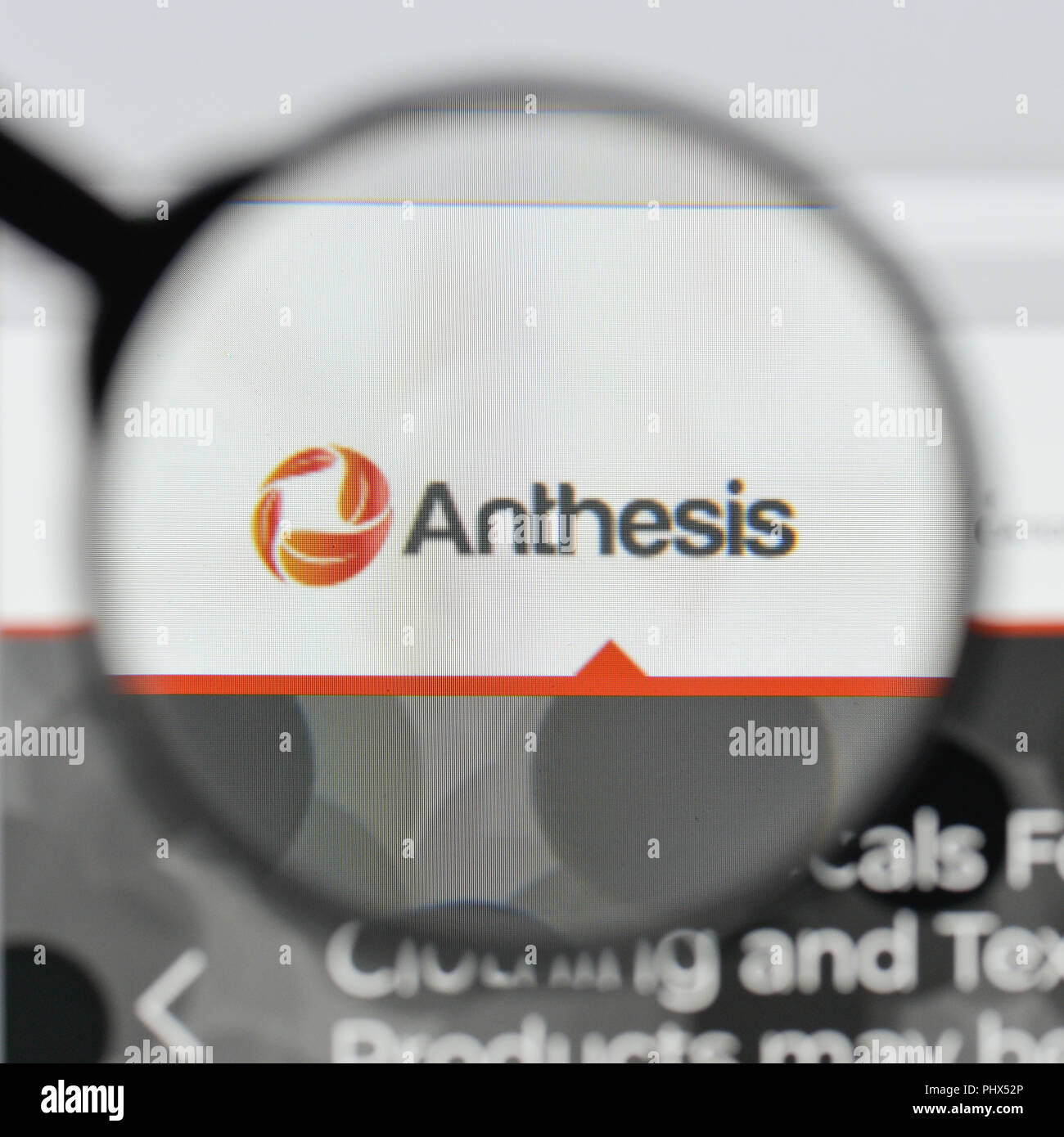 Milan, Italy - August 20, 2018: Anthesis Consulting Group website ...