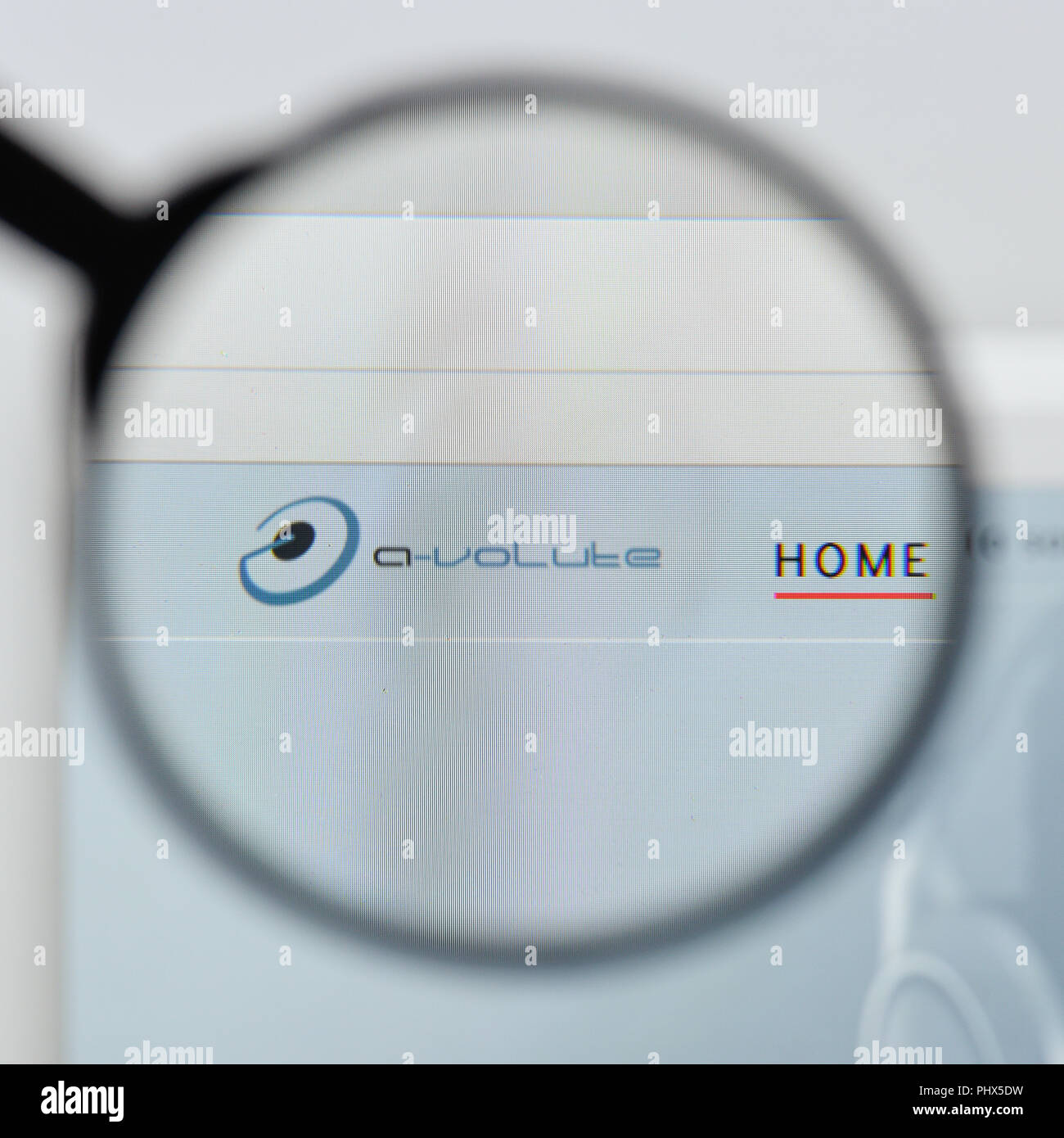 Milan, Italy - August 20, 2018: A-Volute website homepage. A-Volute ...